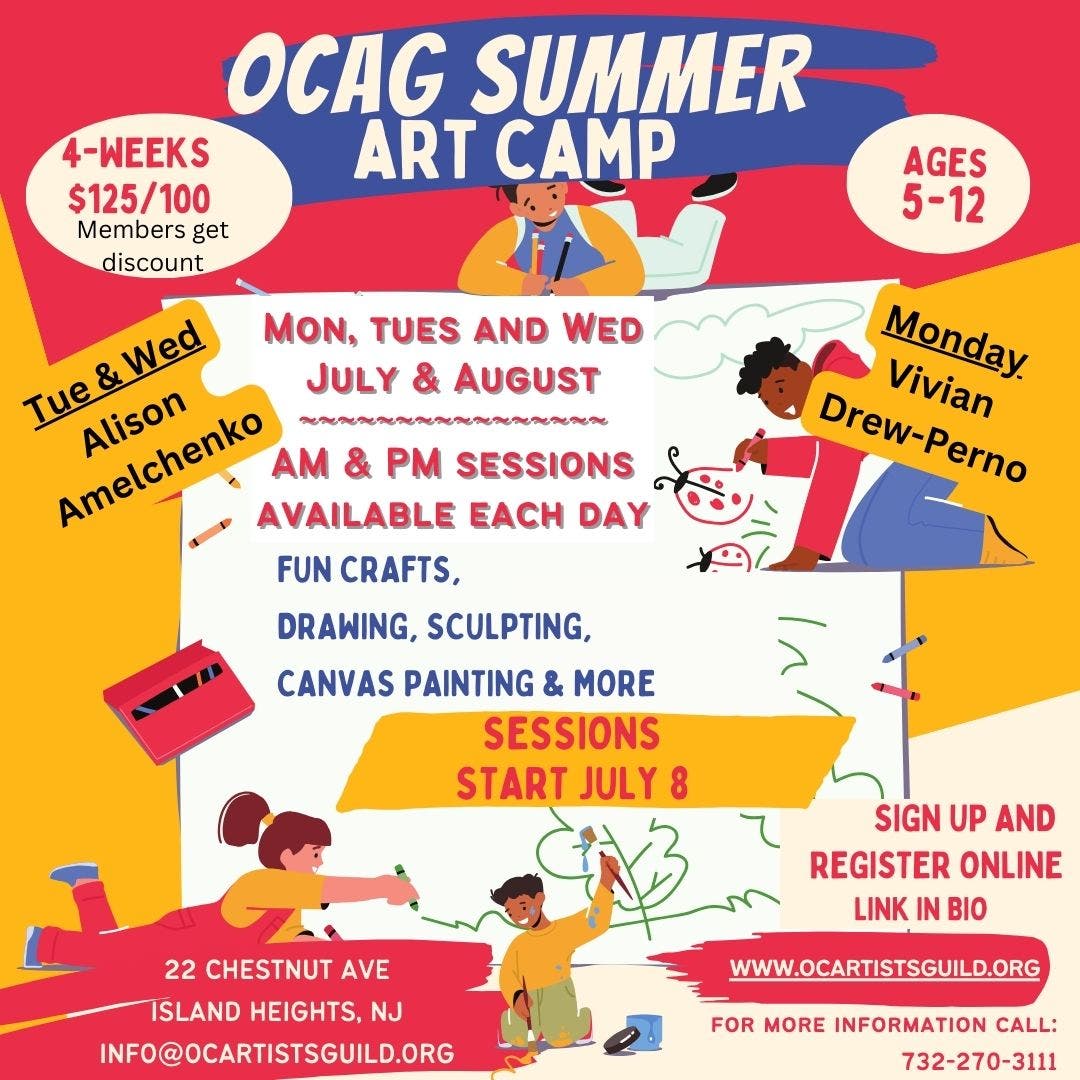 Aug 5 | OCAG218 Childrens Summer Camp Mon AM-August | Brick, NJ Patch
