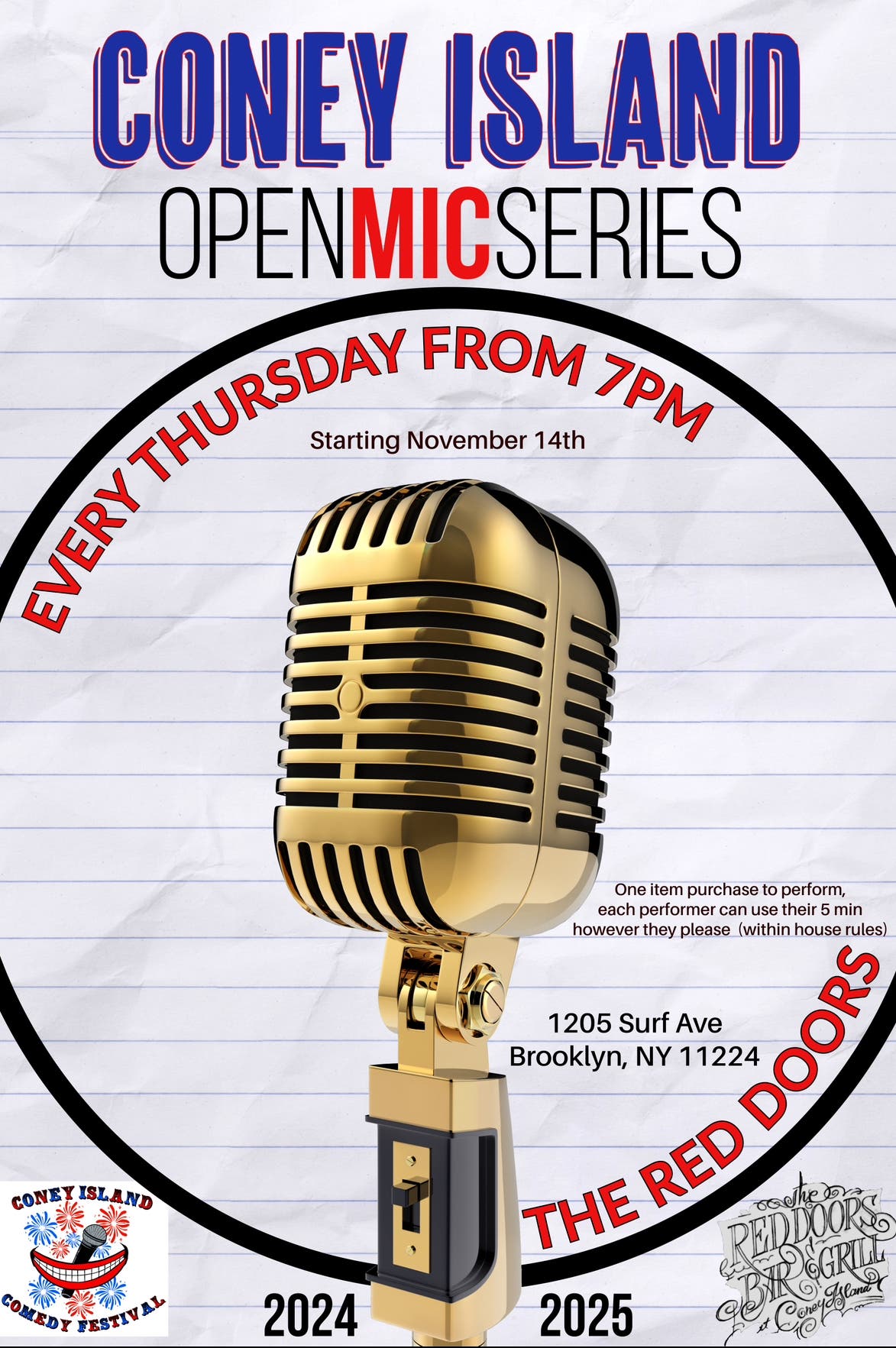 Feb 6 | Coney Island Open Mic series | Brooklyn, NY Patch