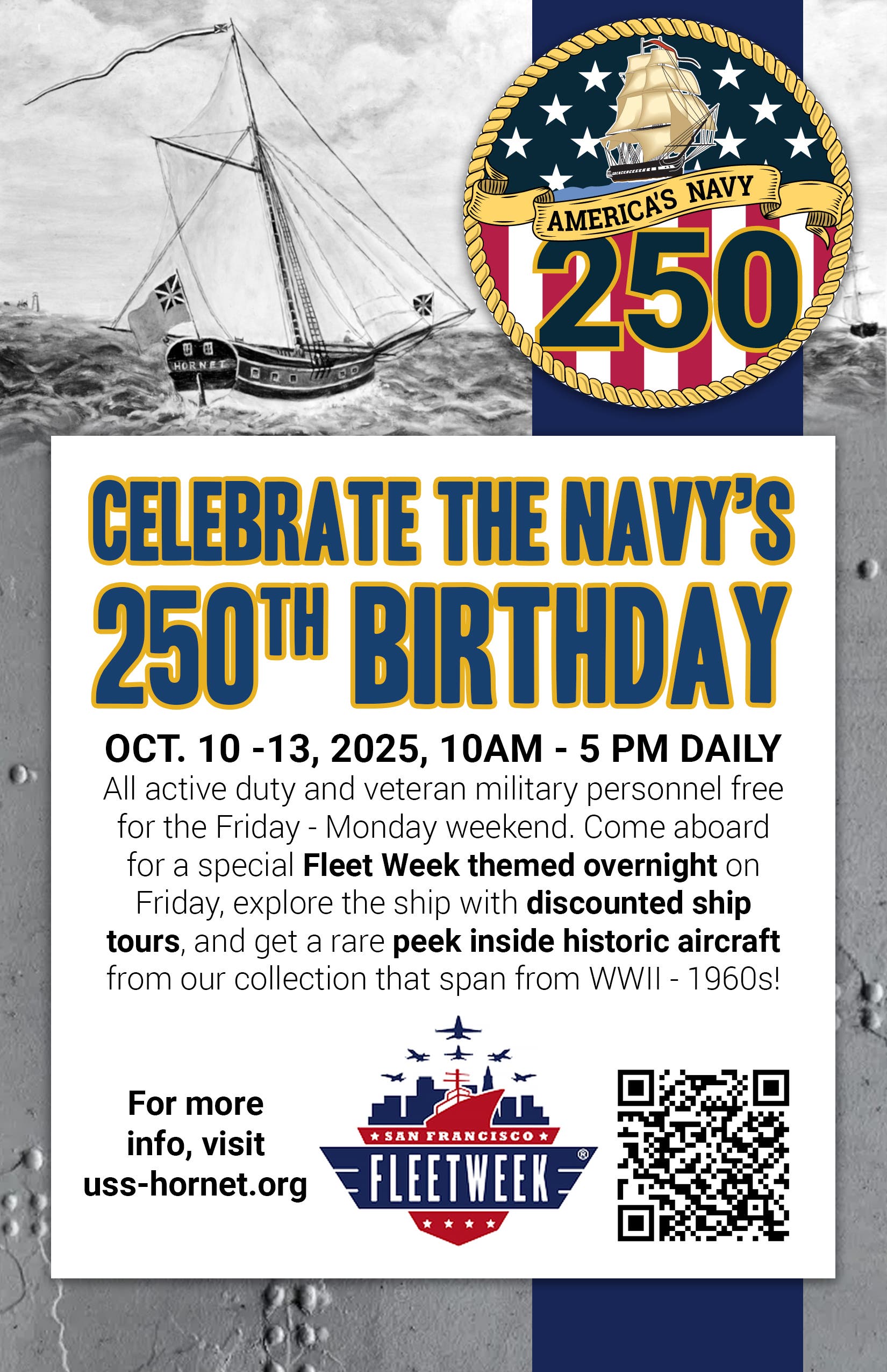 Oct 11 | 250th Birthday of the US Navy | Alameda, CA Patch