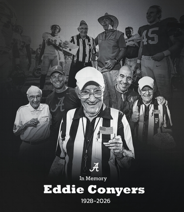 Longtime Alabama Football Practice Referee Eddie Conyers Dead At 97 ...