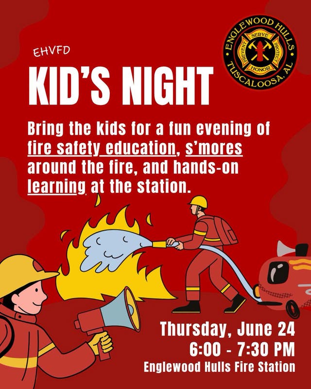 Jun 25 | Kid's Night At The Station | Tuscaloosa, AL Patch