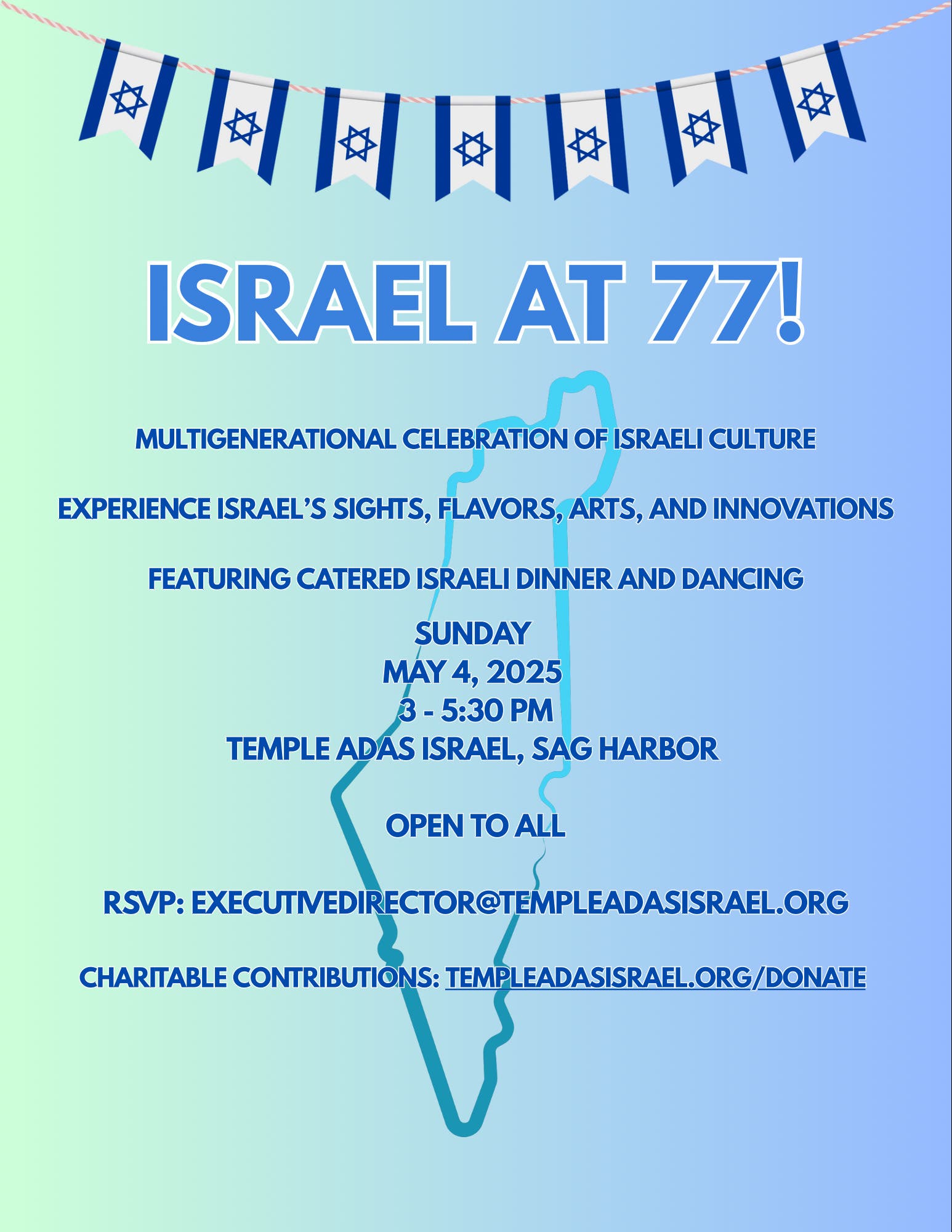 May 4 | Celebrate Israel's 77th: A Multigenerational Event | Sag Harbor ...
