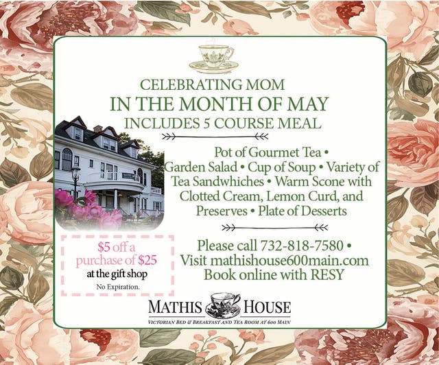 May 2 | May is for Mom at the Mathis House | Toms River, NJ Patch