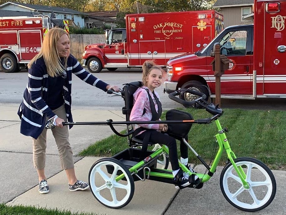 Project Fire Buddies Helps Kid With Rett Syndrome Get Dream Bike | Oak ...