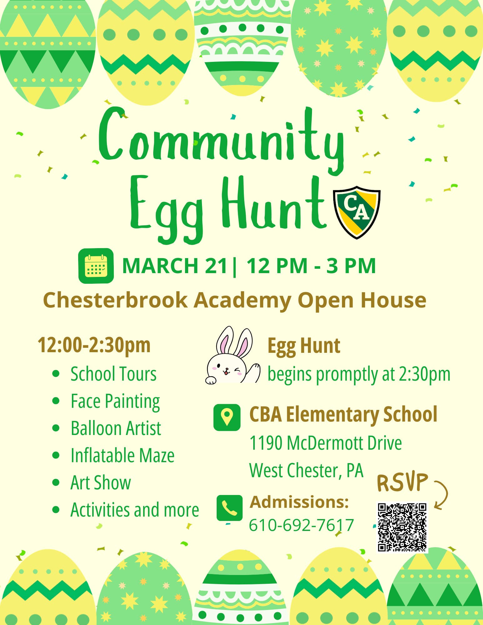 Mar 21 | Chesterbrook Academy Elementary Community Egg Hunt and Open ...