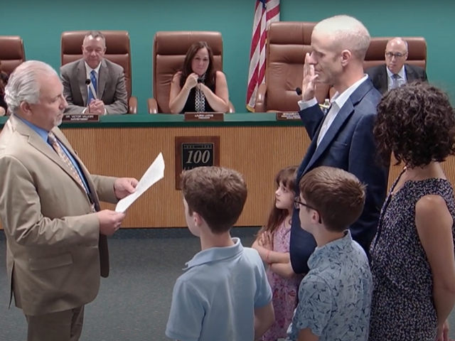 Tim Cummings Takes Oath Of Office As New BOE Member In East Brunswick ...