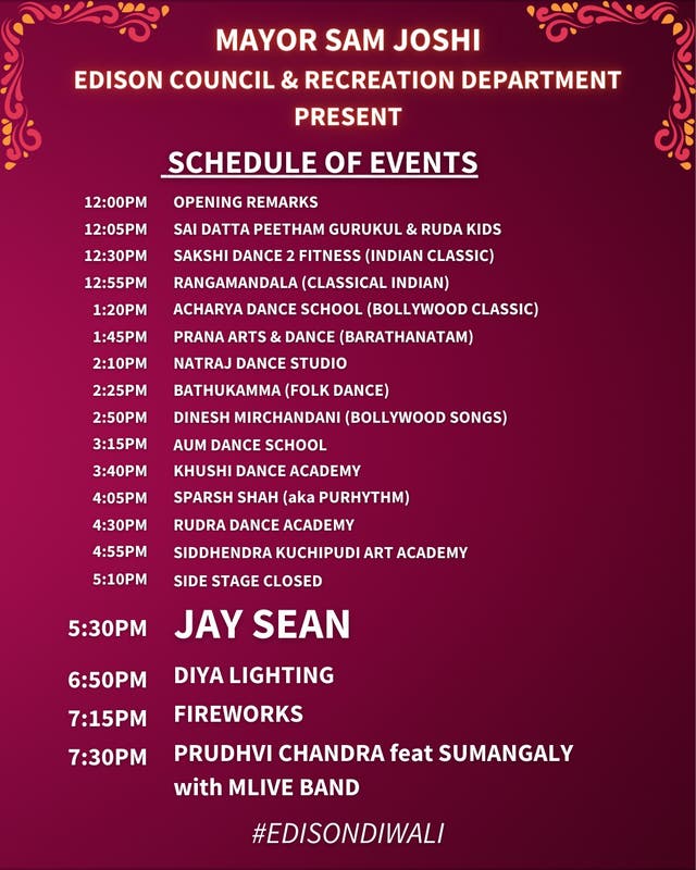 Jay Sean Will Headline Edison's 2nd Annual Diwali Celebration Saturday ...