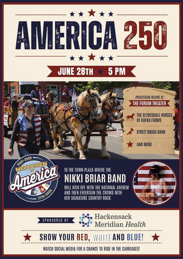 Metuchen's America 250 Celebration Set For June 28 With Clydesdales ...
