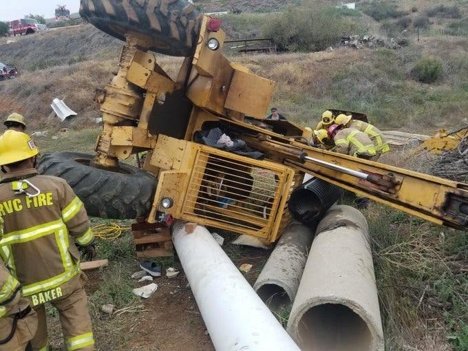 Crews Rescue Person Trapped Under Tractor In Lake Elsinore | Lake ...