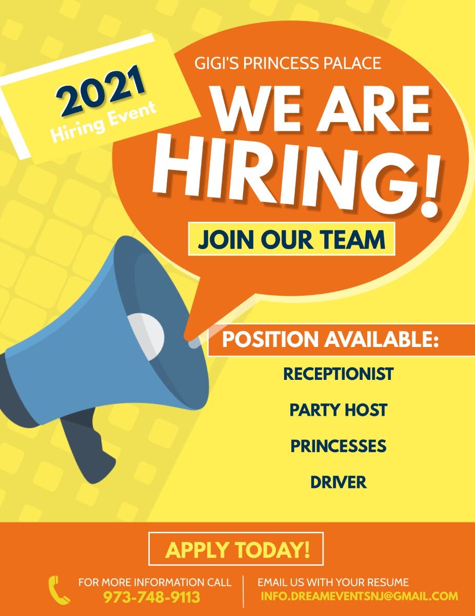 Multiple Positions ( Driver, Performers, Host, Receptionist ...