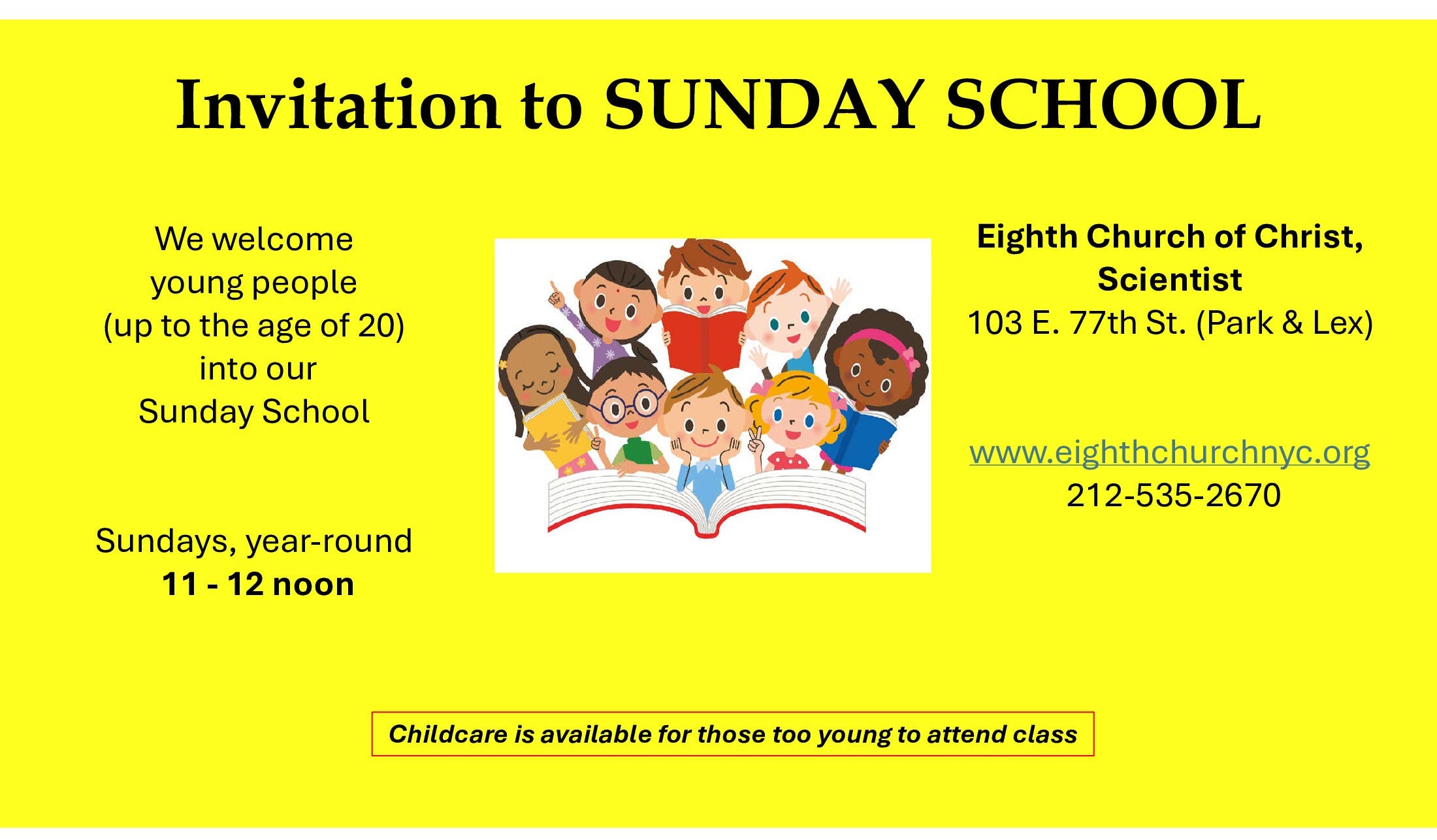 Jun 30 | School is Out, but SUNDAY SCHOOL is IN; Sundays, Year-round 11 ...
