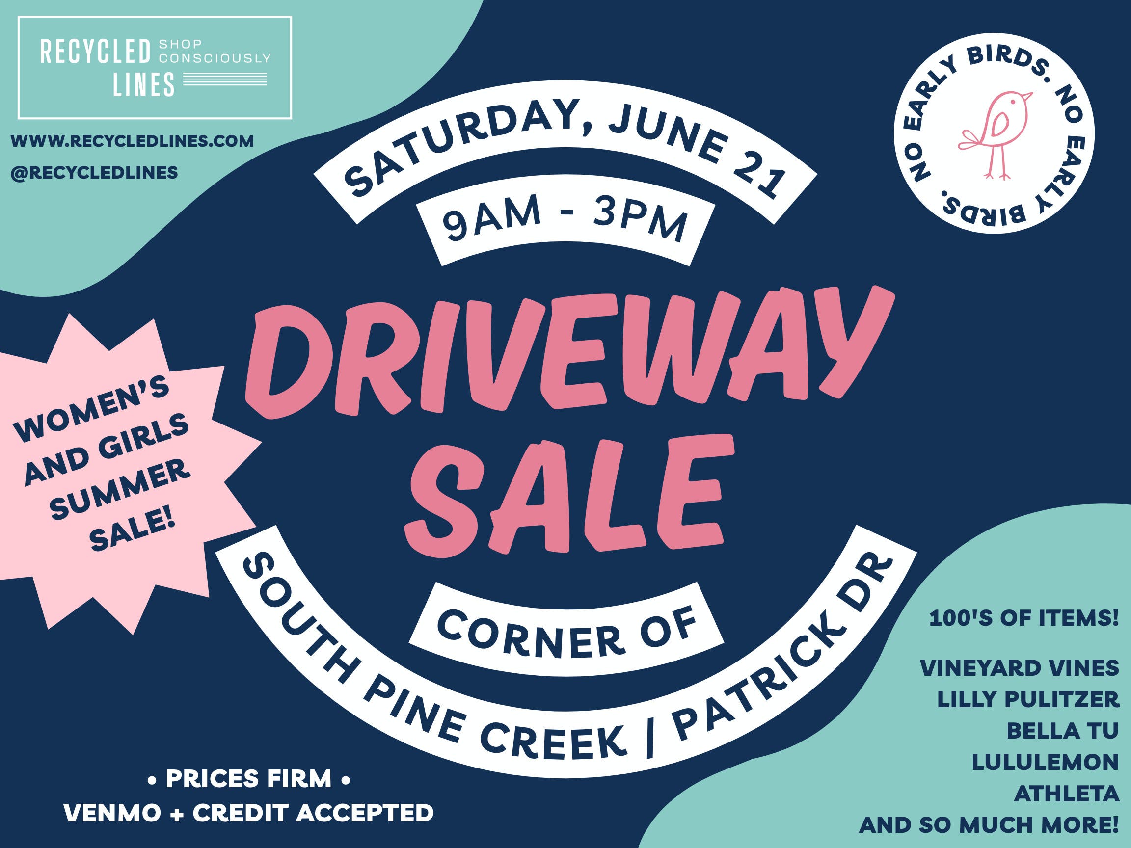 Jun 21 | Ladies Day Driveway Consignment Sale – One Day Only ...