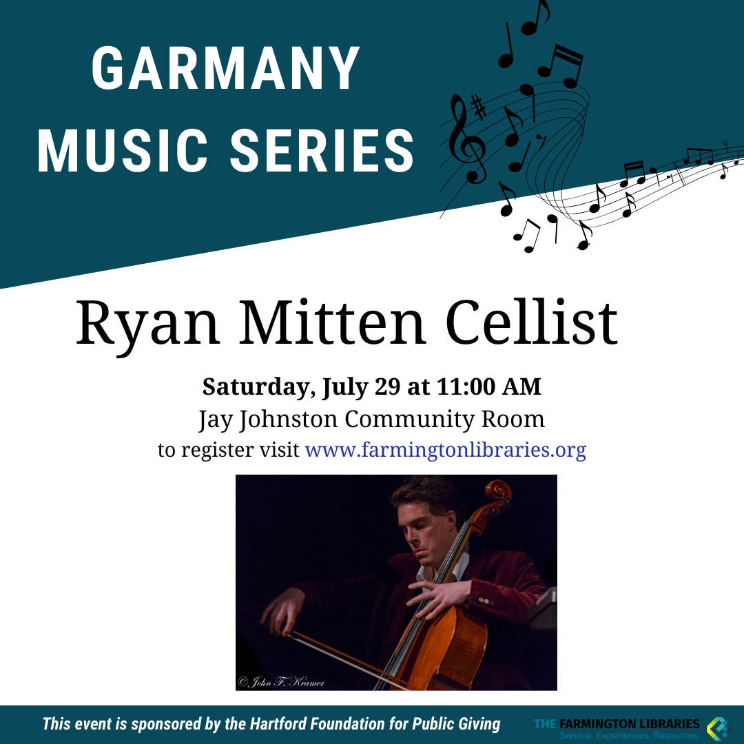 Jul 29 | Garmany Music Series: Ryan Mitten | Farmington, CT Patch