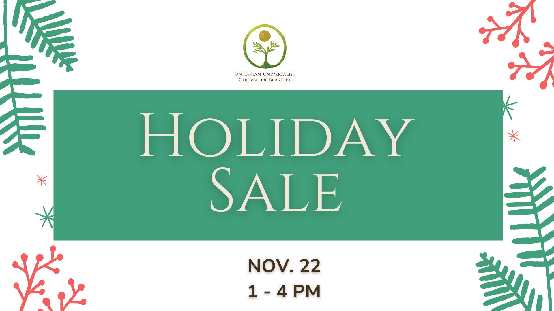 Nov 22 | UUCB Annual Holiday Sale | Berkeley, CA Patch