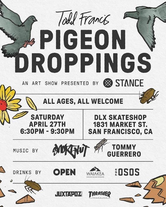 Apr 27 | Todd Francis' "Pigeon Droppings" Art Exhibit In Celebration of ...