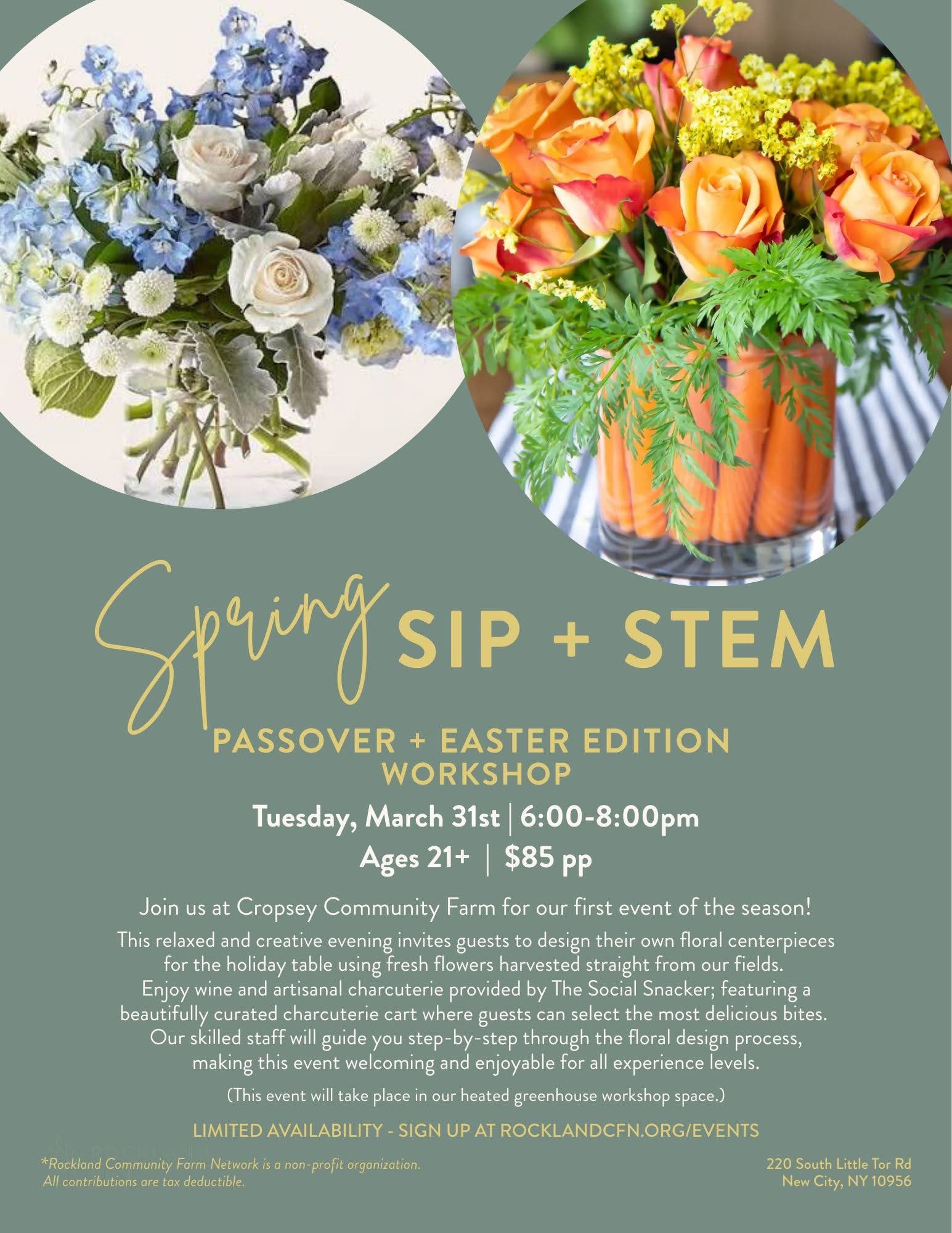Mar 31 | Spring Sip & Stem - Passover and Easter Edition | Nanuet, NY Patch