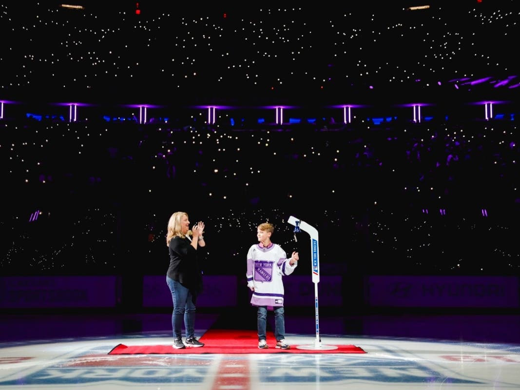 LI Boy Felt 'Like A King Or A Star' Throwing Puck Out At Rangers Game ...