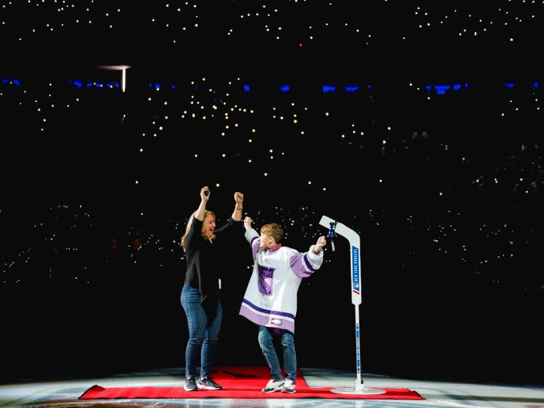 LI Boy Felt 'Like A King Or A Star' Throwing Puck Out At Rangers Game ...