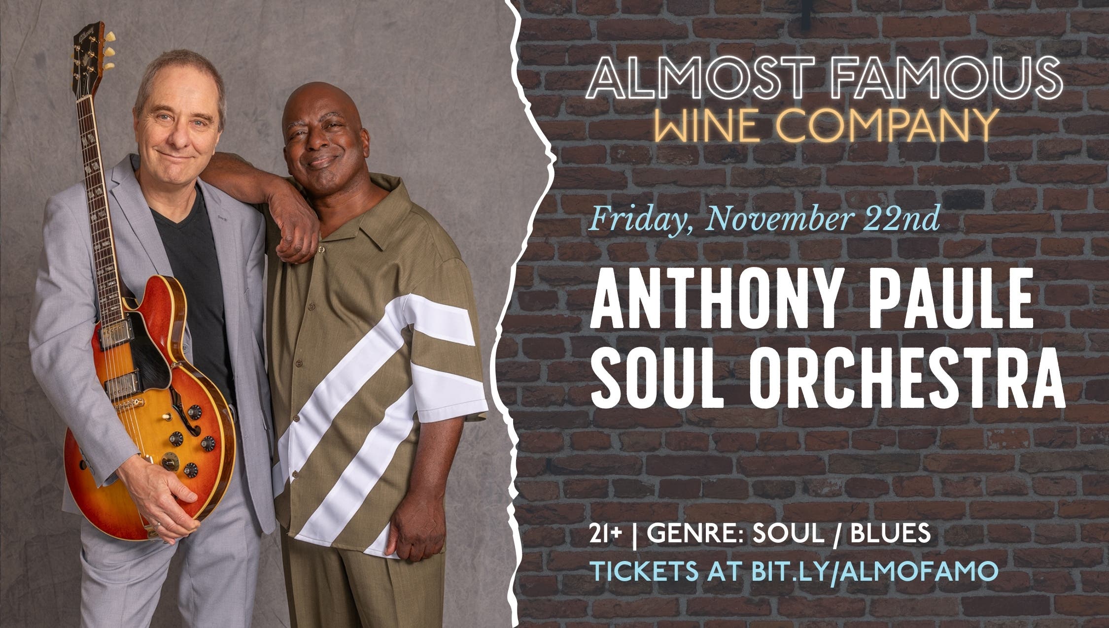 Nov 22 | Anthony Paule Soul Orchestra, starring GRAMMY-nominated blues ...