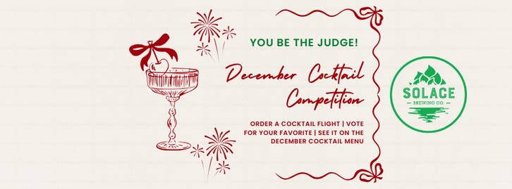 Nov 24 | Spirited Cocktail Competition at Solace Brewing Co. in ...