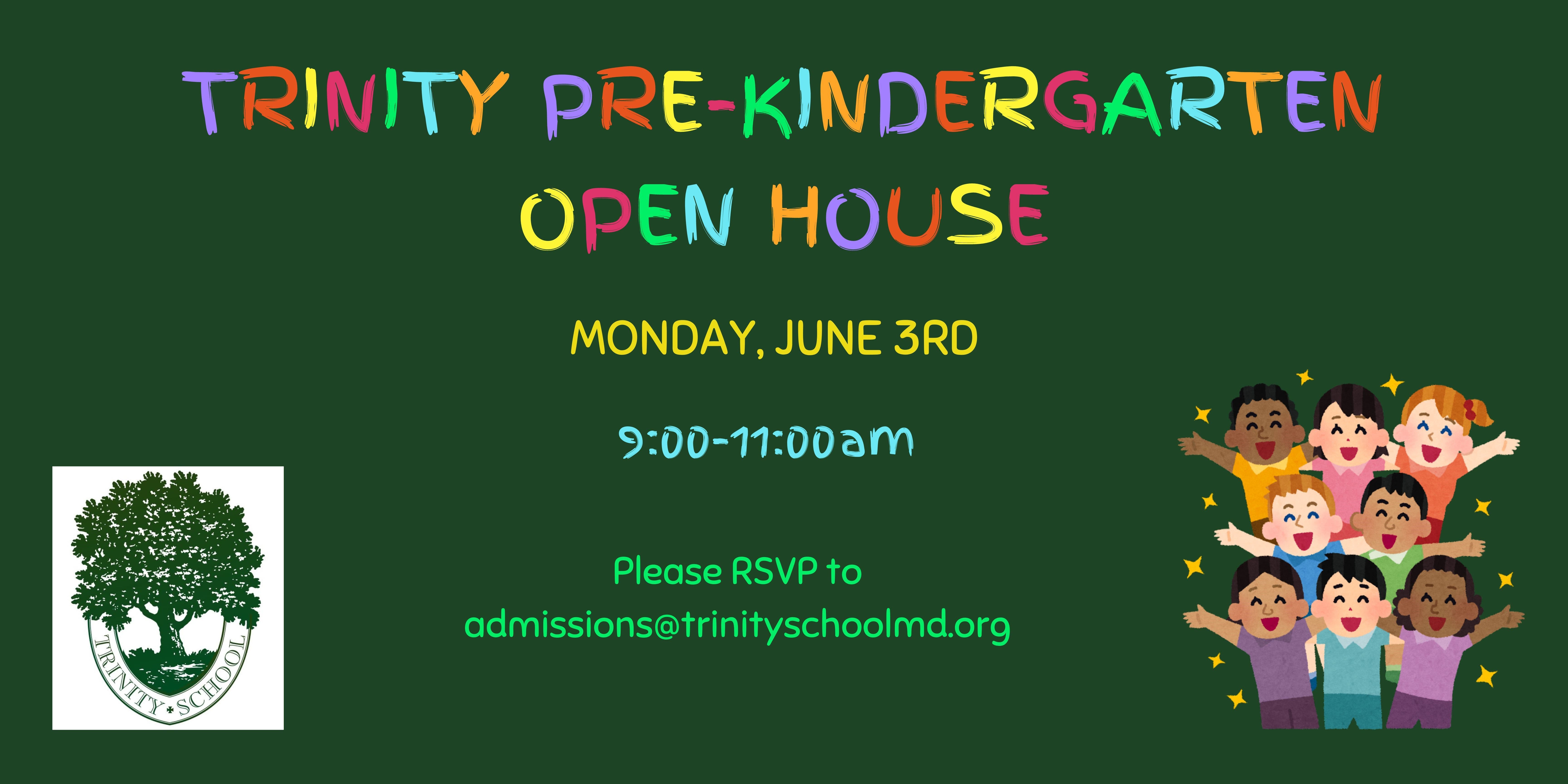 Jun 3 | Trinity School Pre-kindergarten Open House | Ellicott City, MD ...