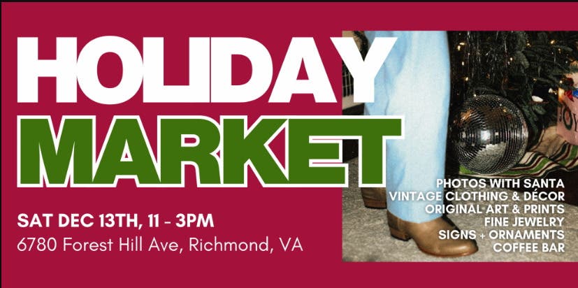 Dec 13 | Holiday Market at the Clubhouse | Richmond, VA Patch