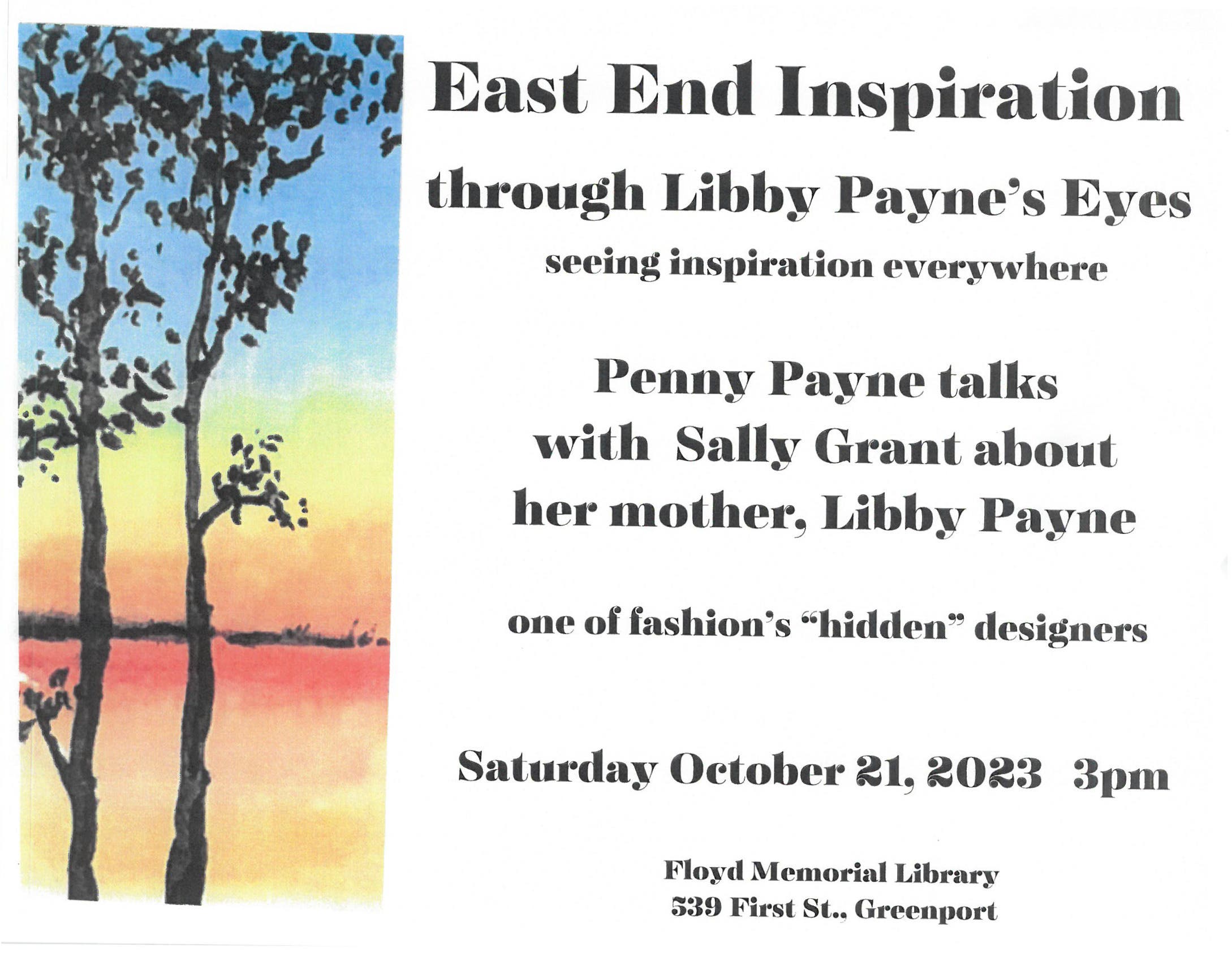 Oct 21 | East End Inspirations through Libby Payne's Eyes | North Fork ...