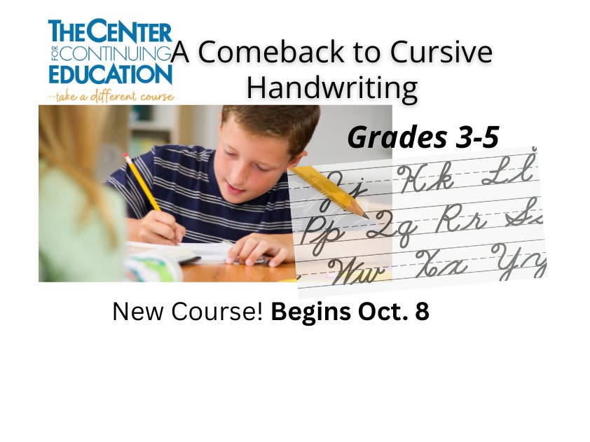 Oct 8 | A Comeback to Cursive Handwriting (Grades 3–5) | Larchmont, NY ...