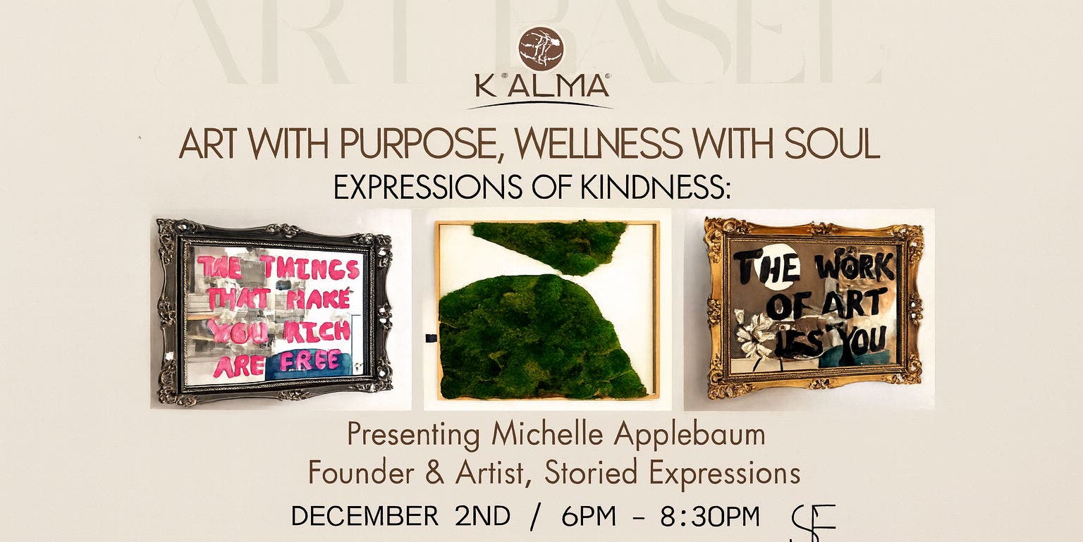 Dec 2 | Art & Design with Purpose at K'Alma Spa | Miami, FL Patch