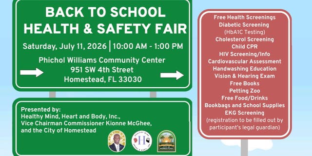 Jul 11 | Back to School Health & Safety Fair | Miami, FL Patch