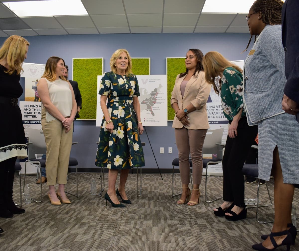 First Lady Jill Biden Visits Military Family Clinic In Oceanside ...