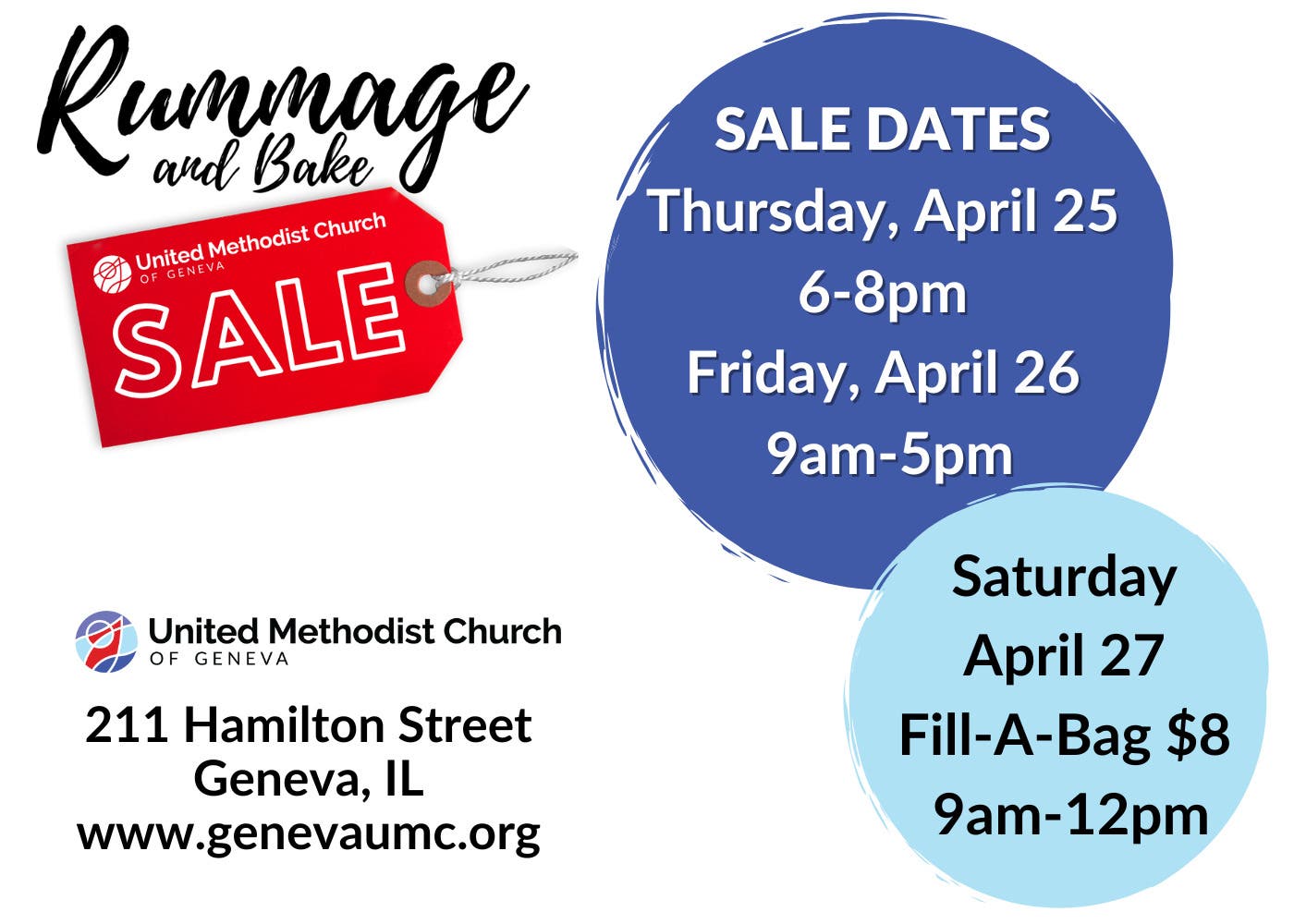 Apr 25 | Rummage and Bake Sale | Geneva, IL Patch