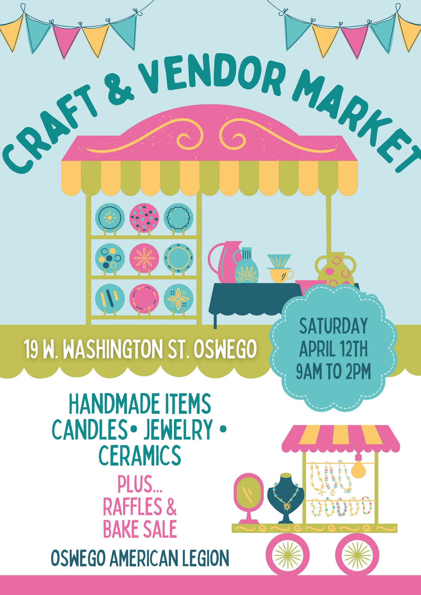 Apr 12 | Spring Craft Show & Bake Sale | Oswego, IL Patch