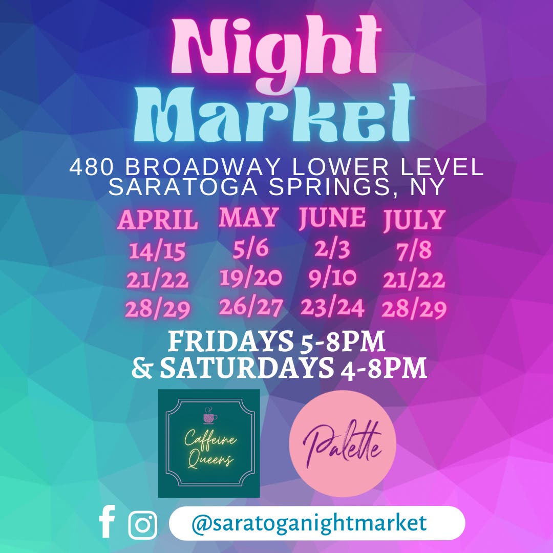 Apr 21 | Saratoga Night Market Fridays & Saturdays in April, May, June ...