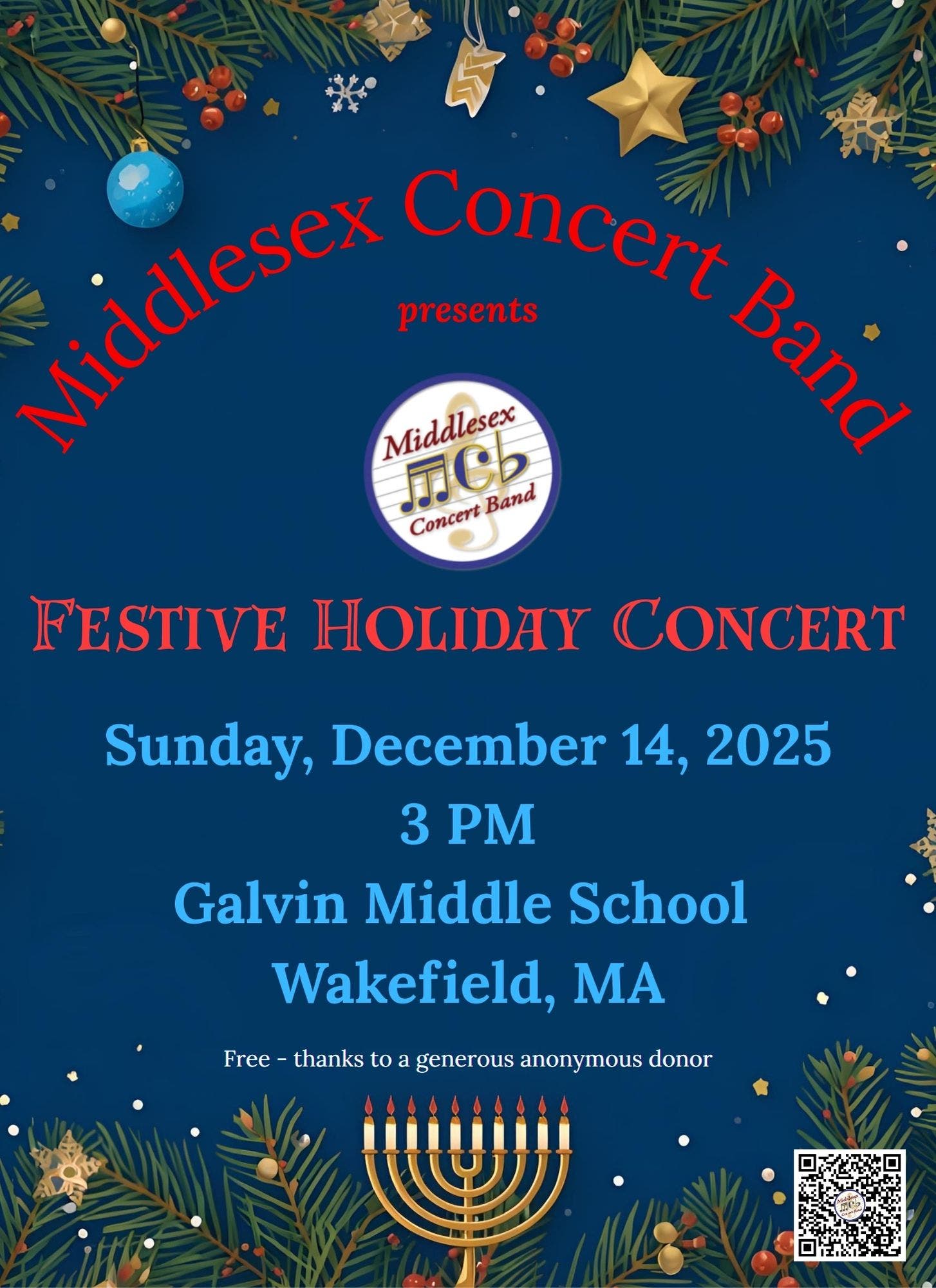 Dec 14 | Middlesex Concert Band Holiday Concert | Wakefield, MA Patch