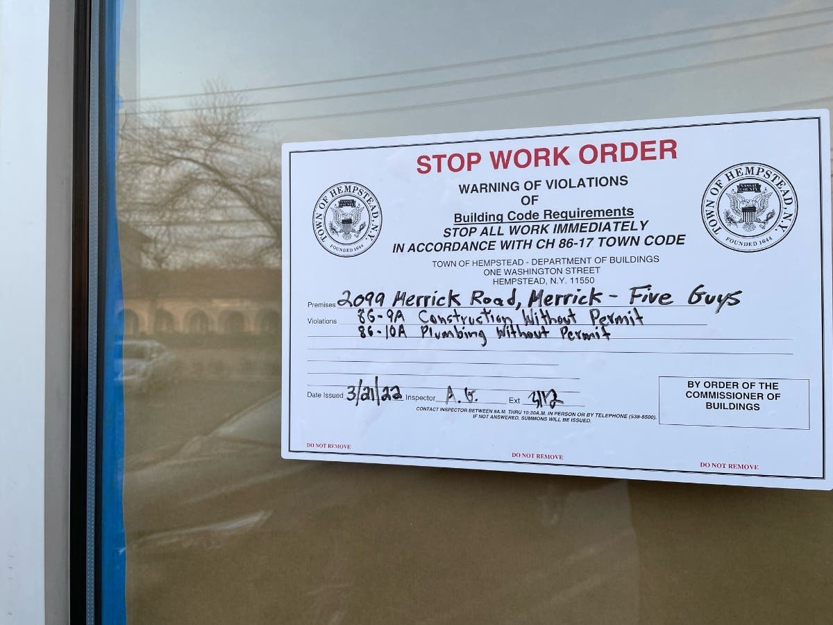 Five Guys Restaurant In Merrick Temporarily Closed Due To Violations ...