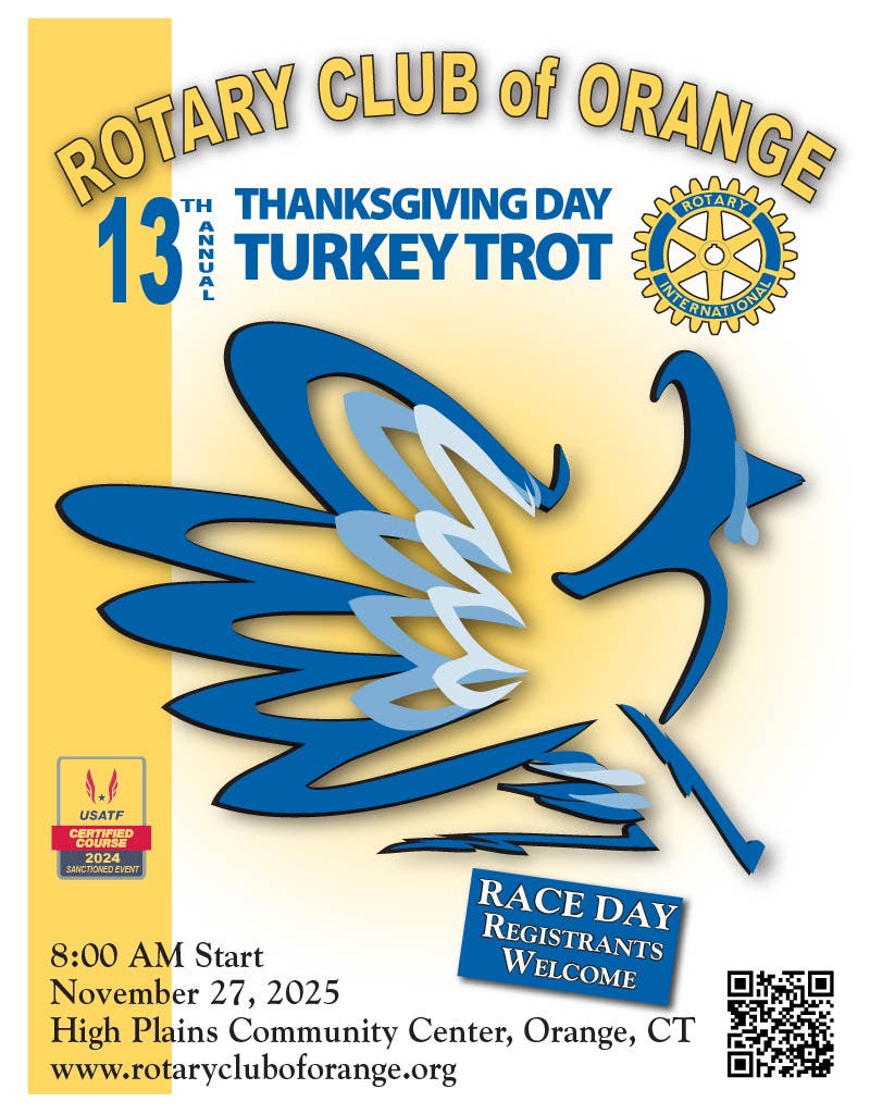 Nov 27 | Orange Rotary `3th Annual Turkey Trot | Orange, CT Patch