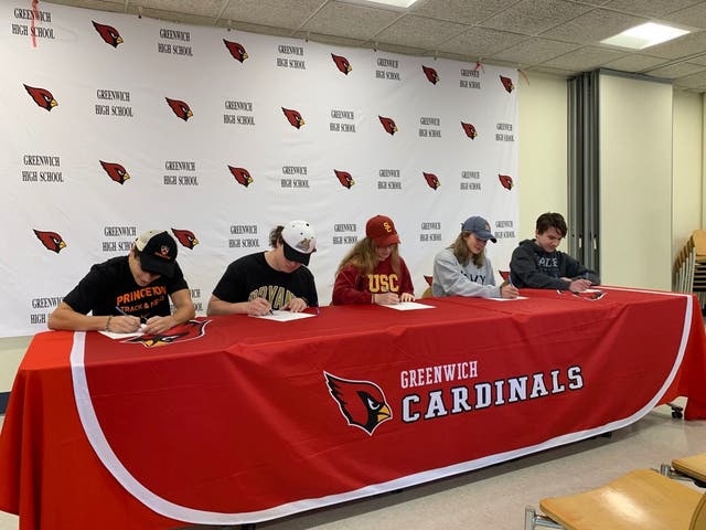 5 Student-Athletes Honored At Greenwich HS Signing Day Ceremony ...
