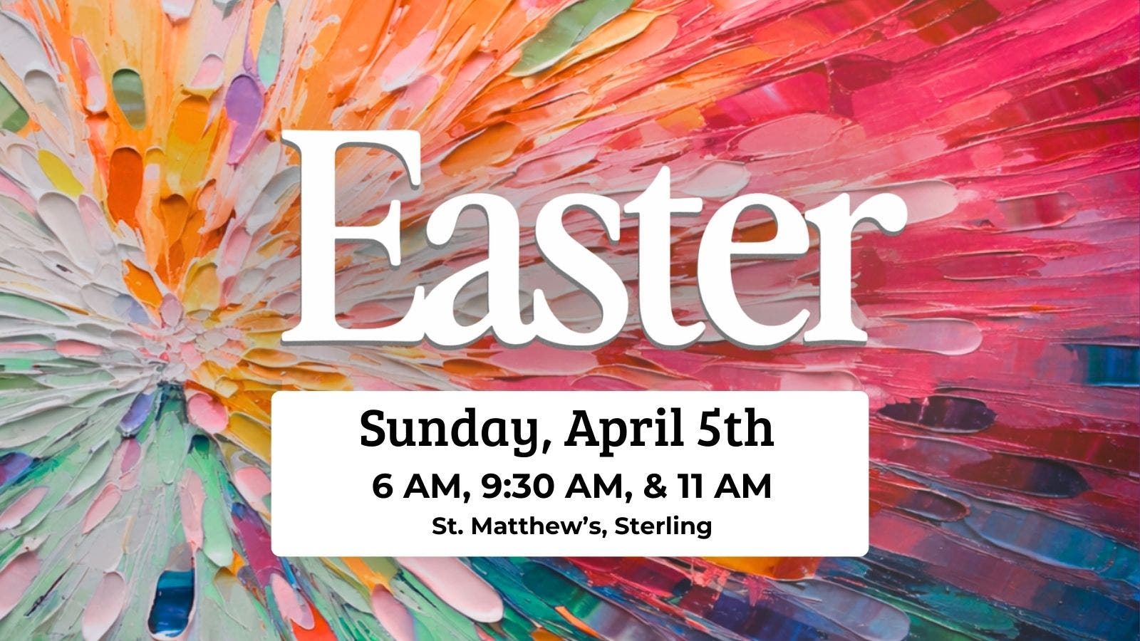 Apr 5 | Easter Sunday at St. Matthew’s: Three Services, Easter Eggs ...