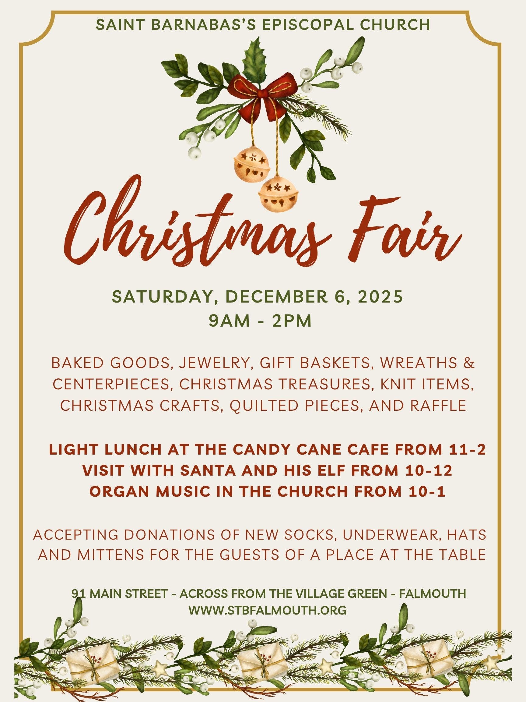 Dec 6 | Historic 96th annual Christmas Fair at Saint Barnabas's Church ...