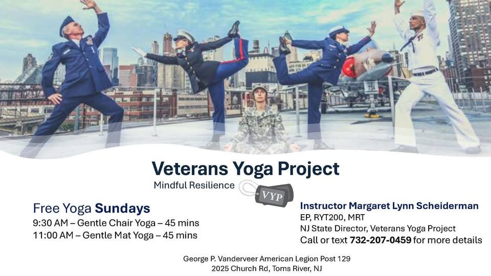 Sep 21 | Veterans Yoga Project! | Manchester, NJ Patch