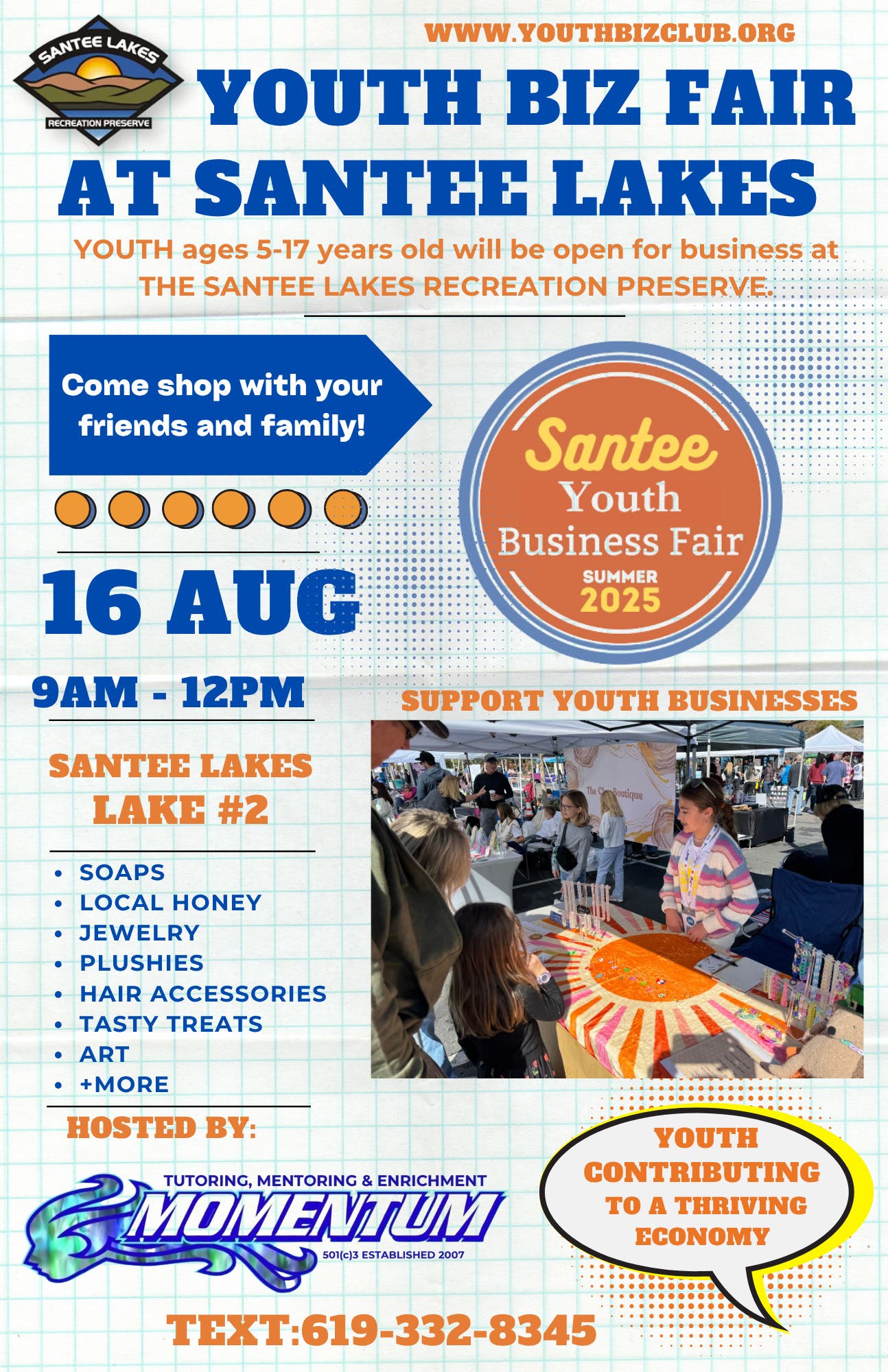 Aug 16 | Santee Youth Business Fair at Santee Lakes | Santee, CA Patch