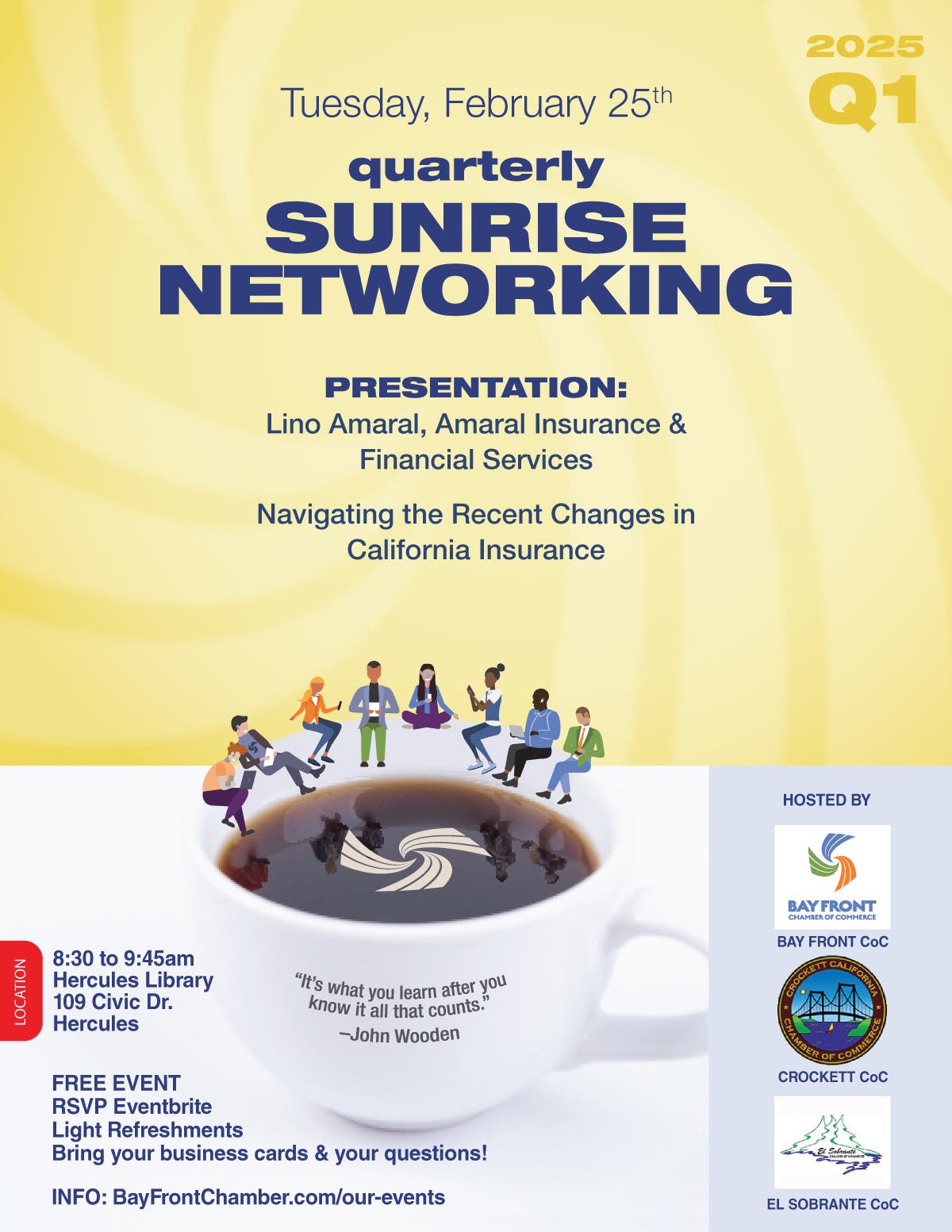 Feb 25 | Sunrise Networking | Pinole, CA Patch