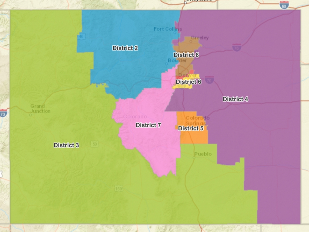 Colorado Congressional Map: New District Would Be North Of Denver ...