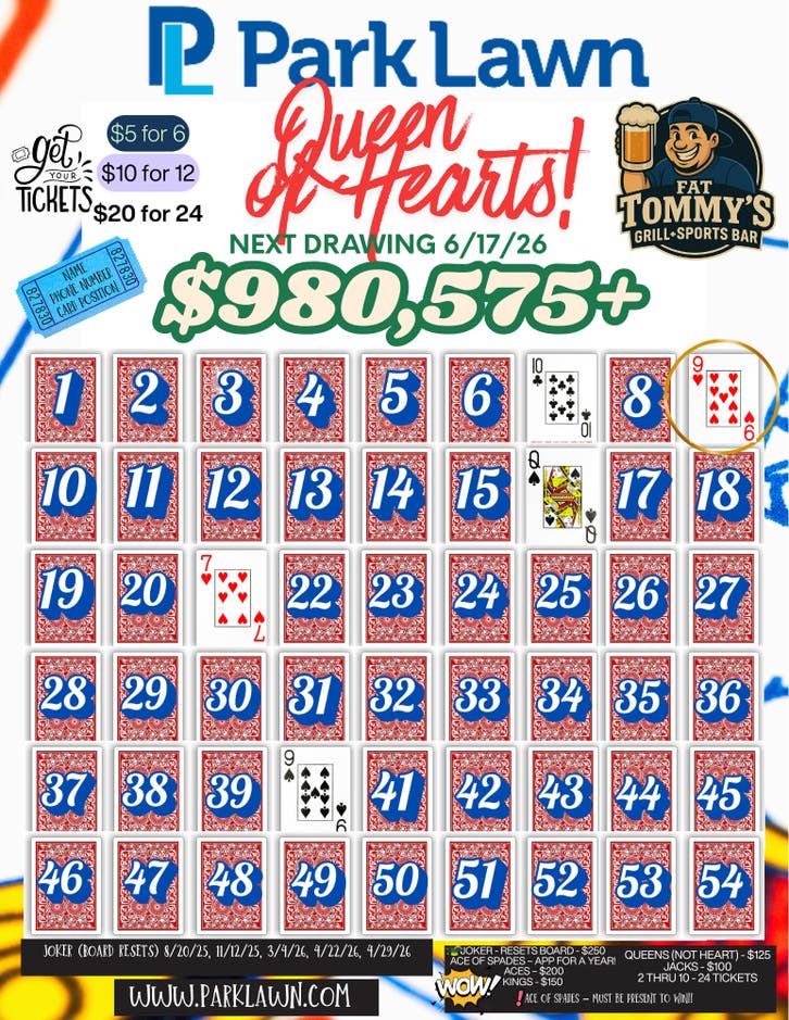Jun 17 | Park Lawn Queen of Hearts Jackpot Surpasses $980,000 Ahead of ...