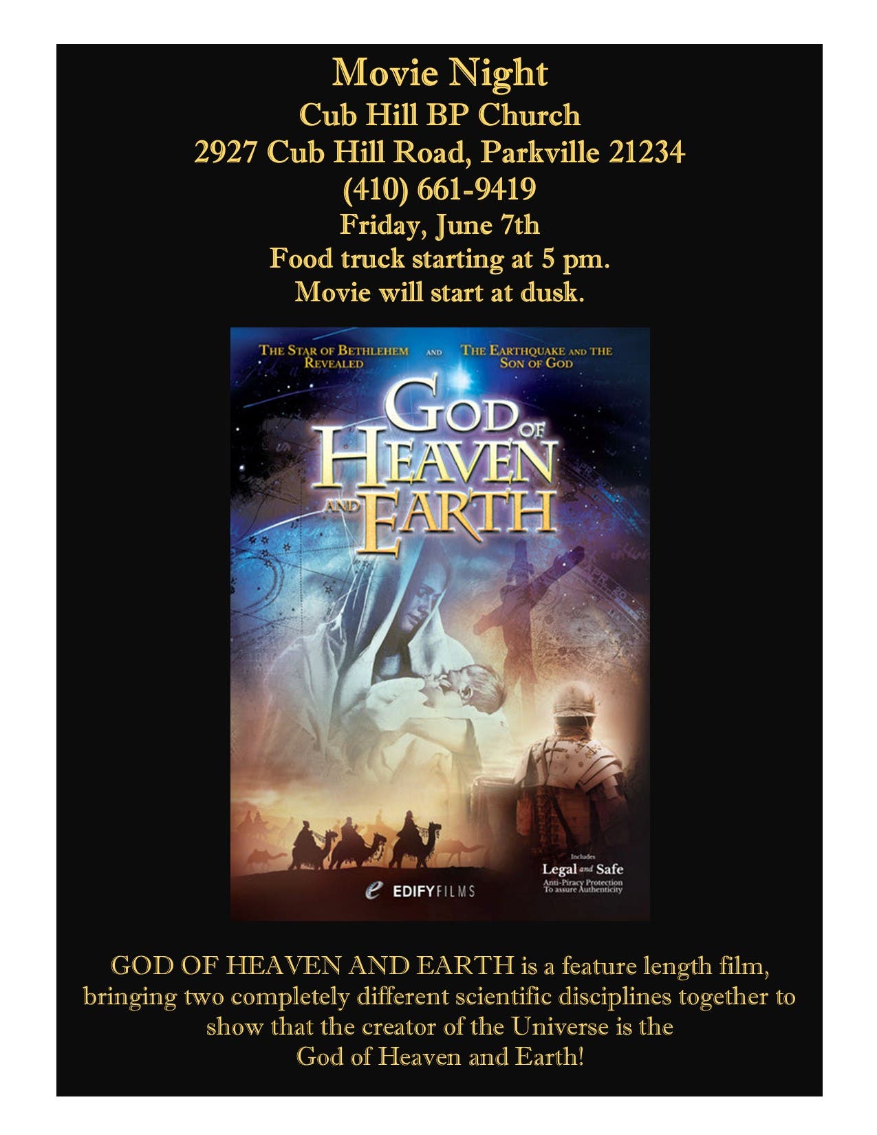 Jun 7 | Food truck and free movie | Parkville, MD Patch