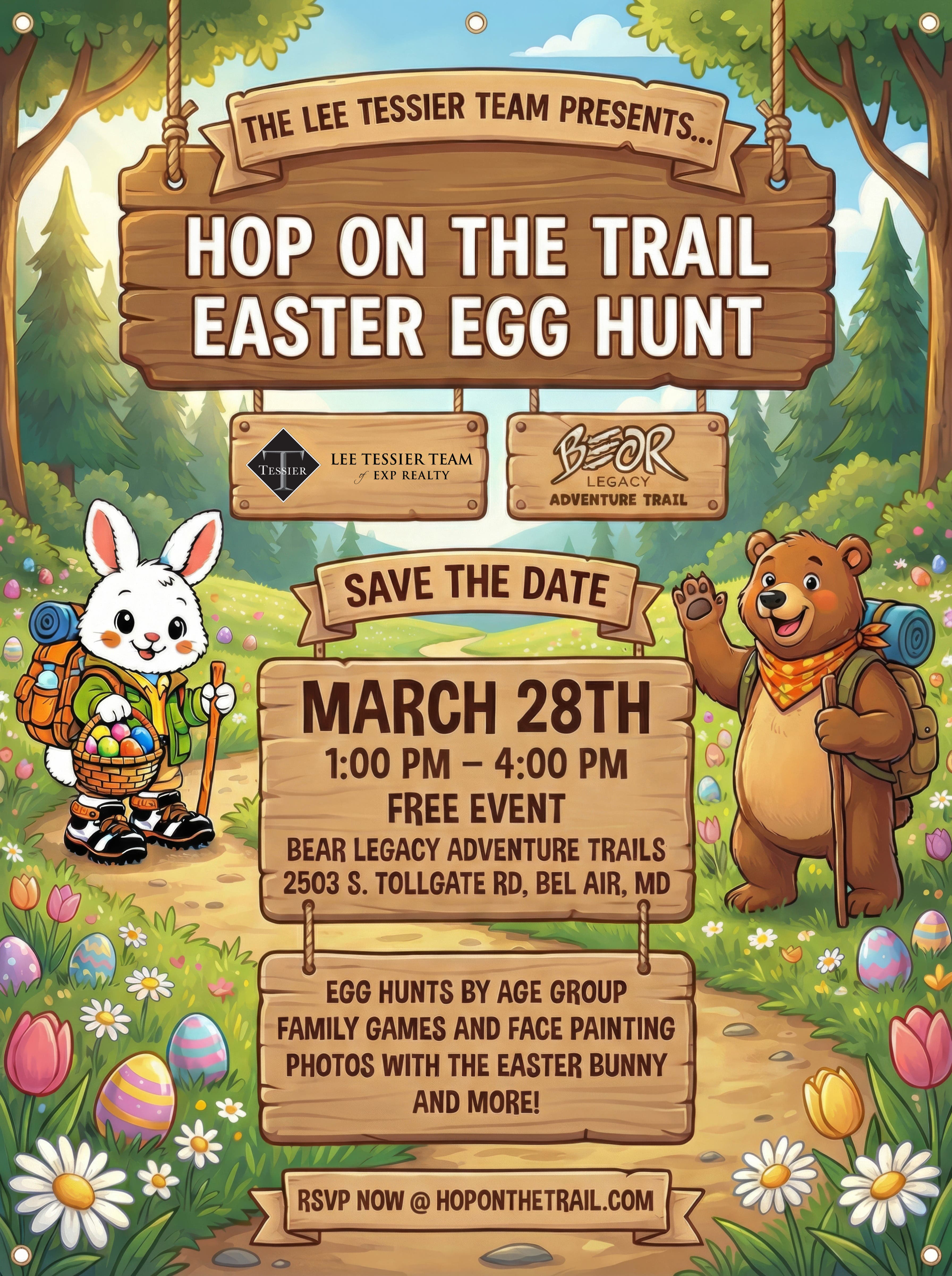 Mar 28 | Hop On The Trail Easter Egg Hunt | Bel Air, MD Patch