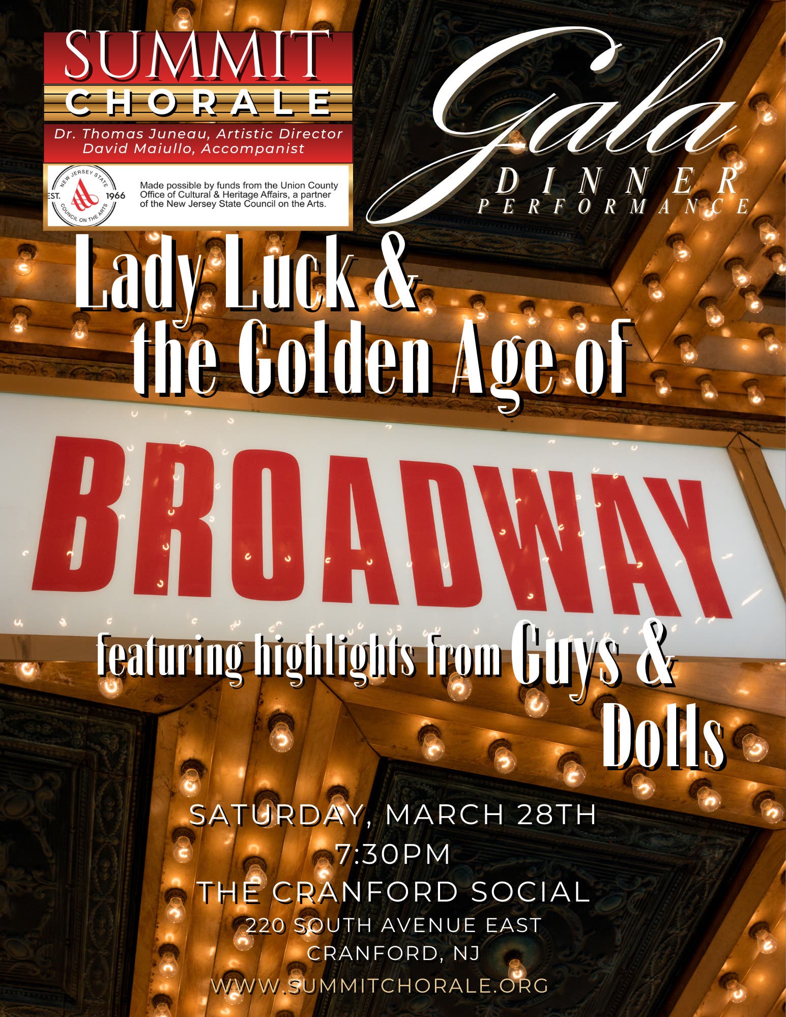 Mar 28 | Summit Chorale Gala Dinner: Lady Luck & The Golden Age of ...