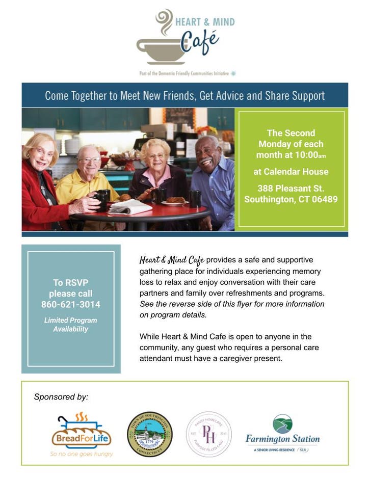 Feb 9 | Heart & Mind Memory Cafe | Southington, CT Patch