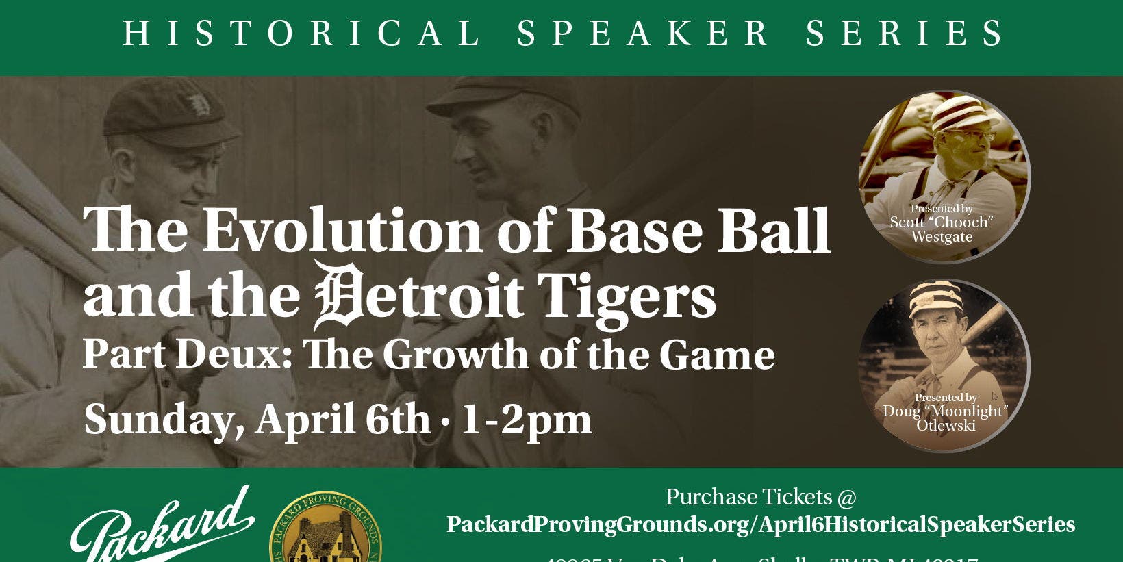 Apr 6 | Historical Speaker Series: The Evolution of Base Ball & the ...